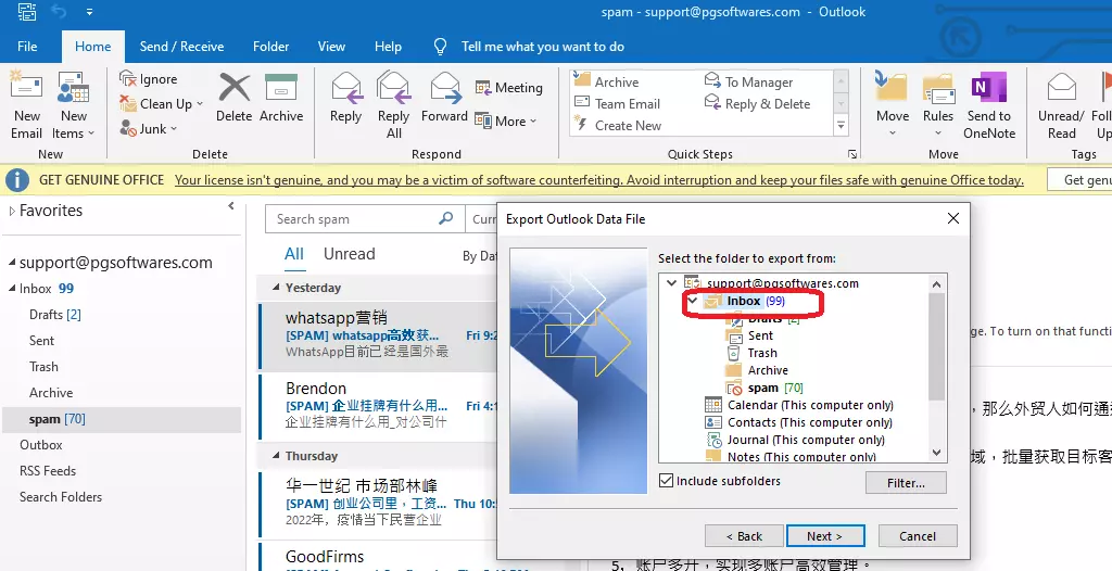 Webmail to Outlook Configurations Configuring Outlook